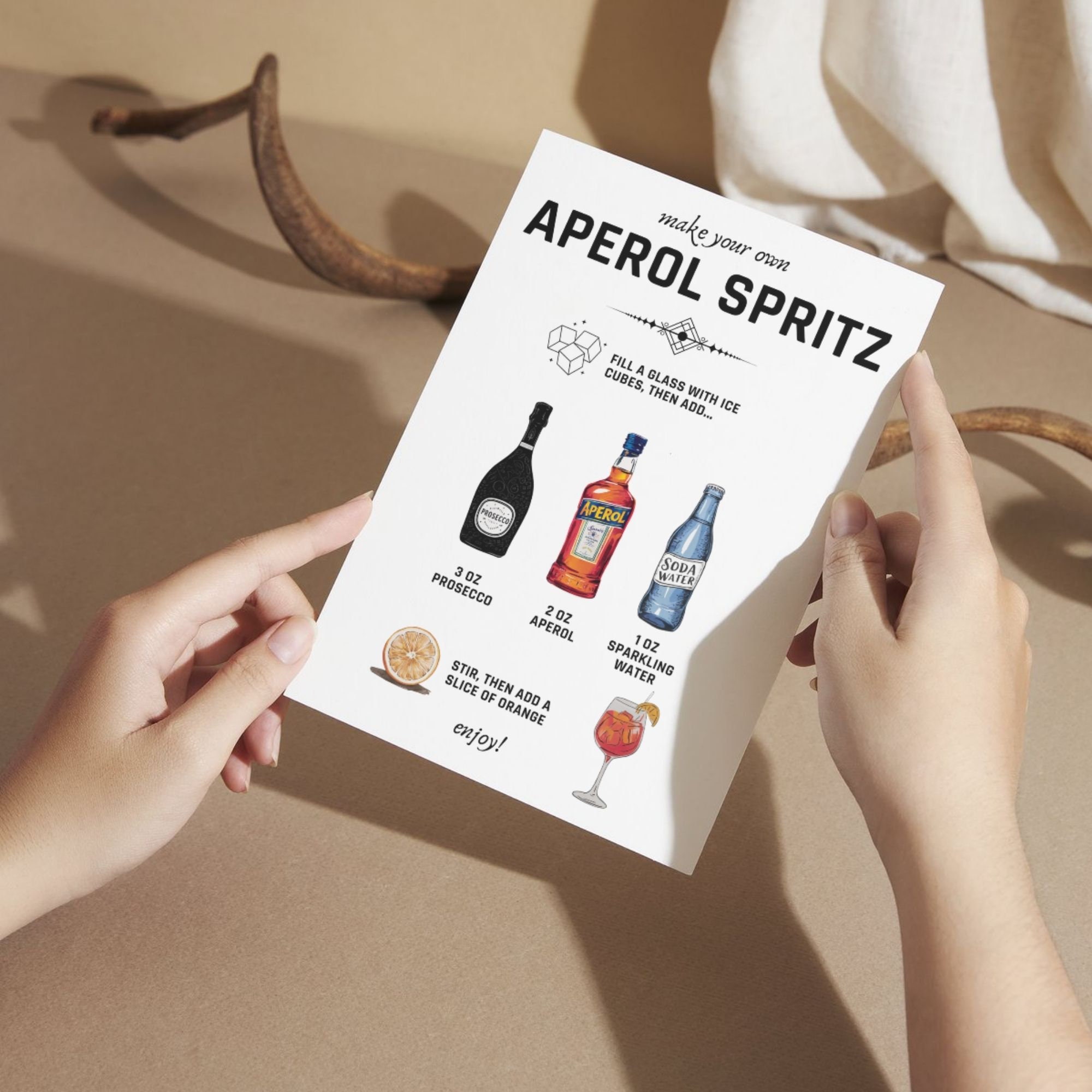 Make Your Own Aperol Spritz Sign, Editable Bar Sign Spritz Station ...