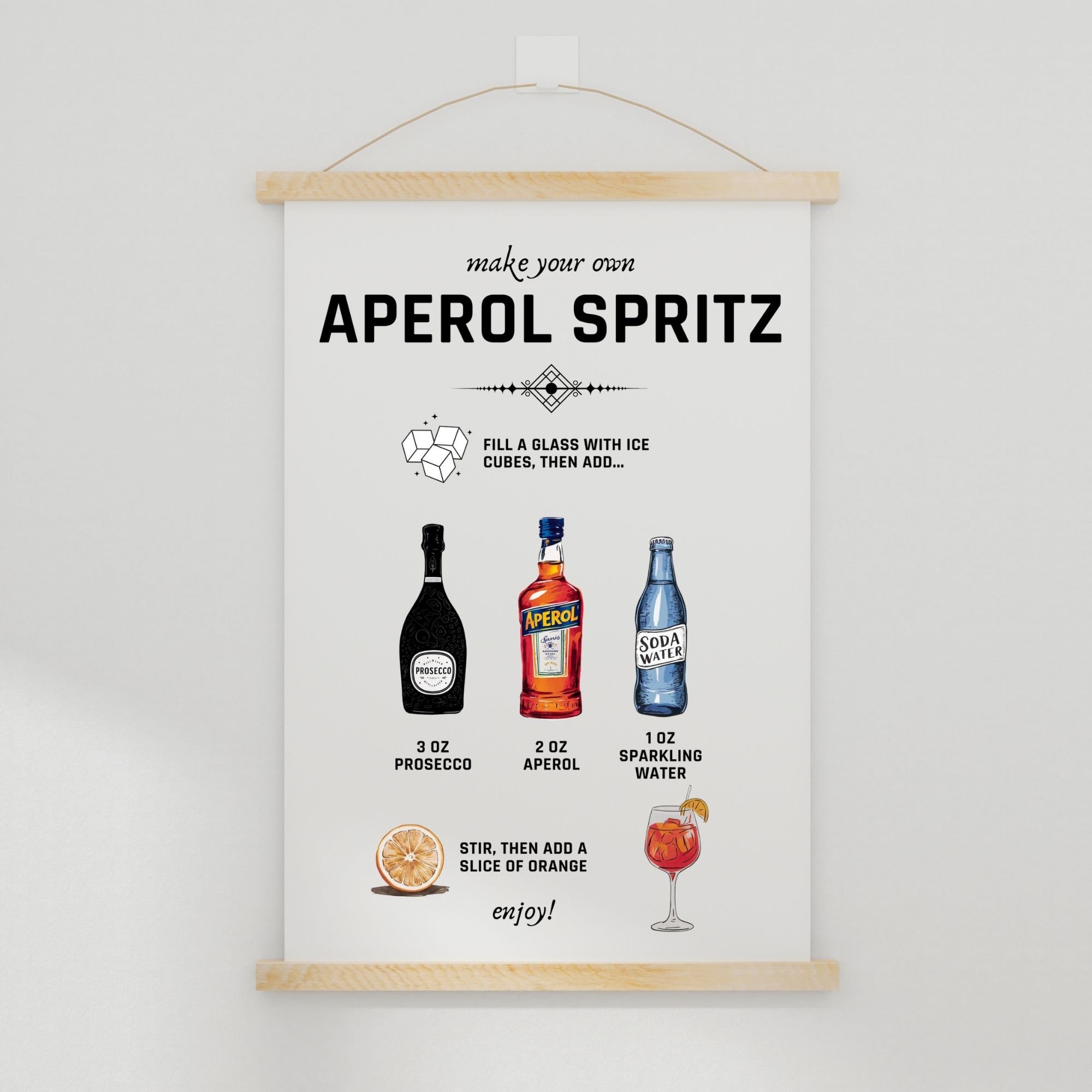 Make Your Own Aperol Spritz Sign, Editable Bar Sign Spritz Station ...