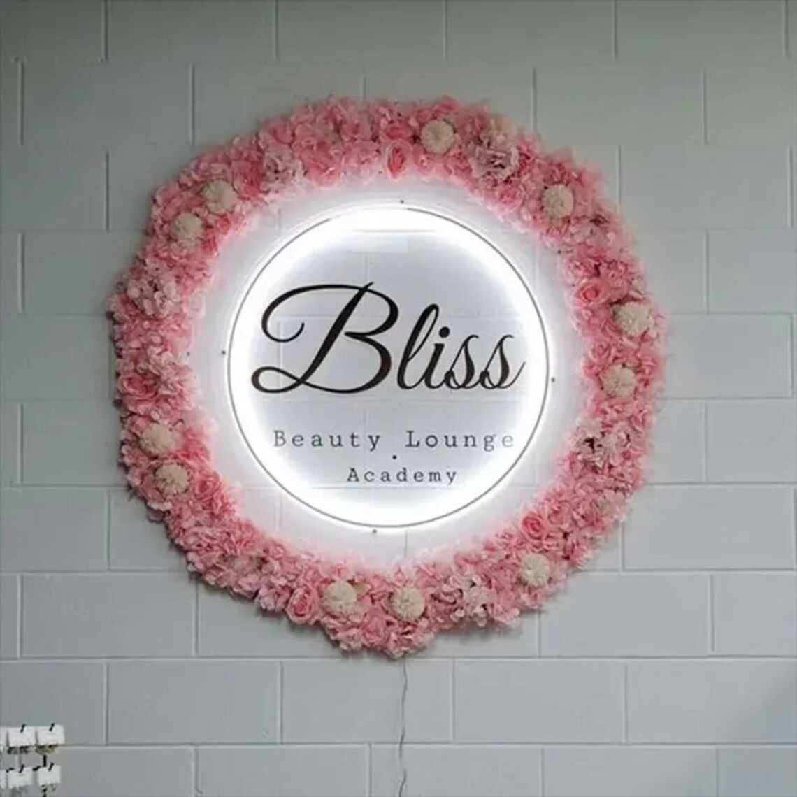 Acrylic Wall Sign Neon Mirror Sign Custom Backlit Sign Light up ...