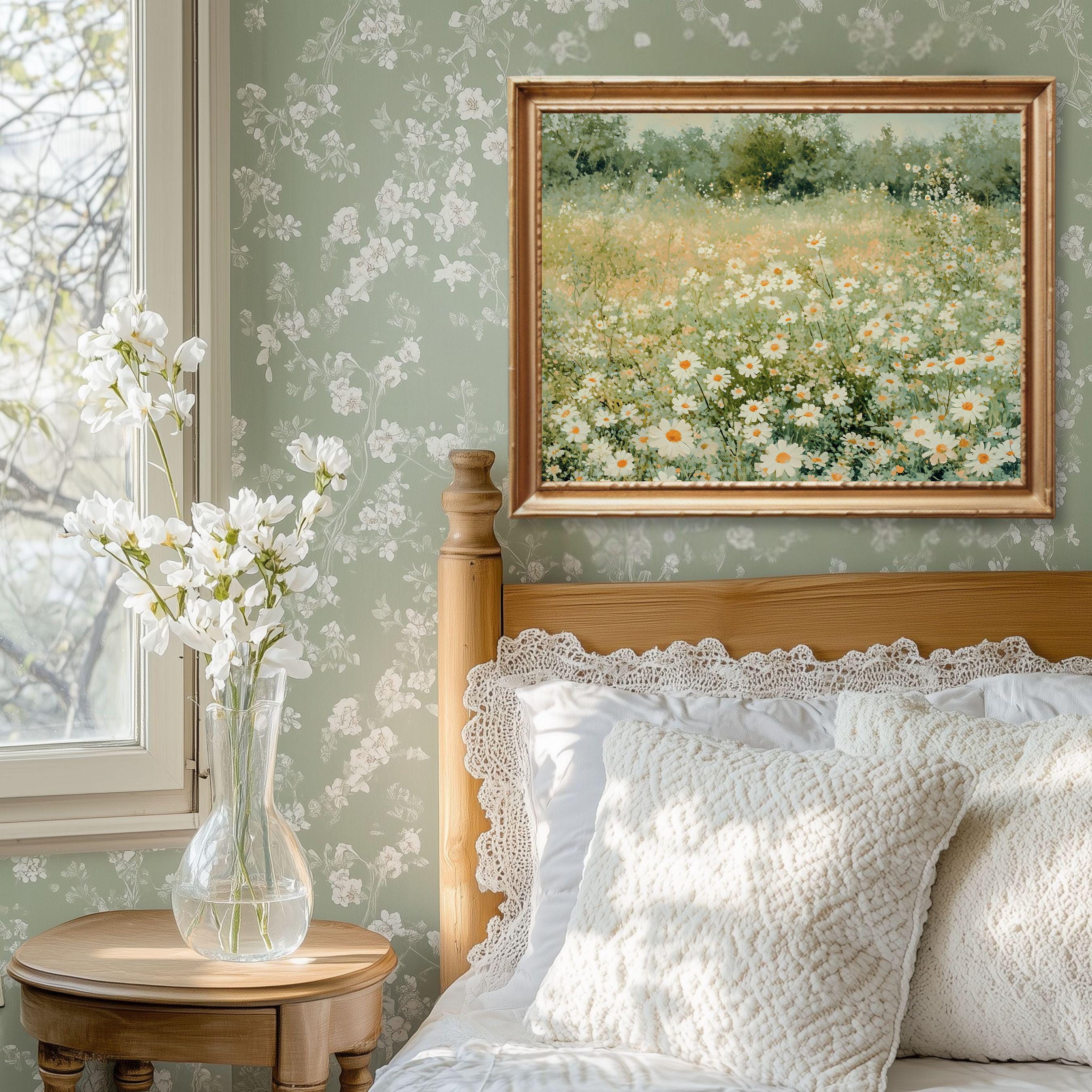 Daisy Flower Meadow Field Print, Spring Printable Daisy Wall Art ...