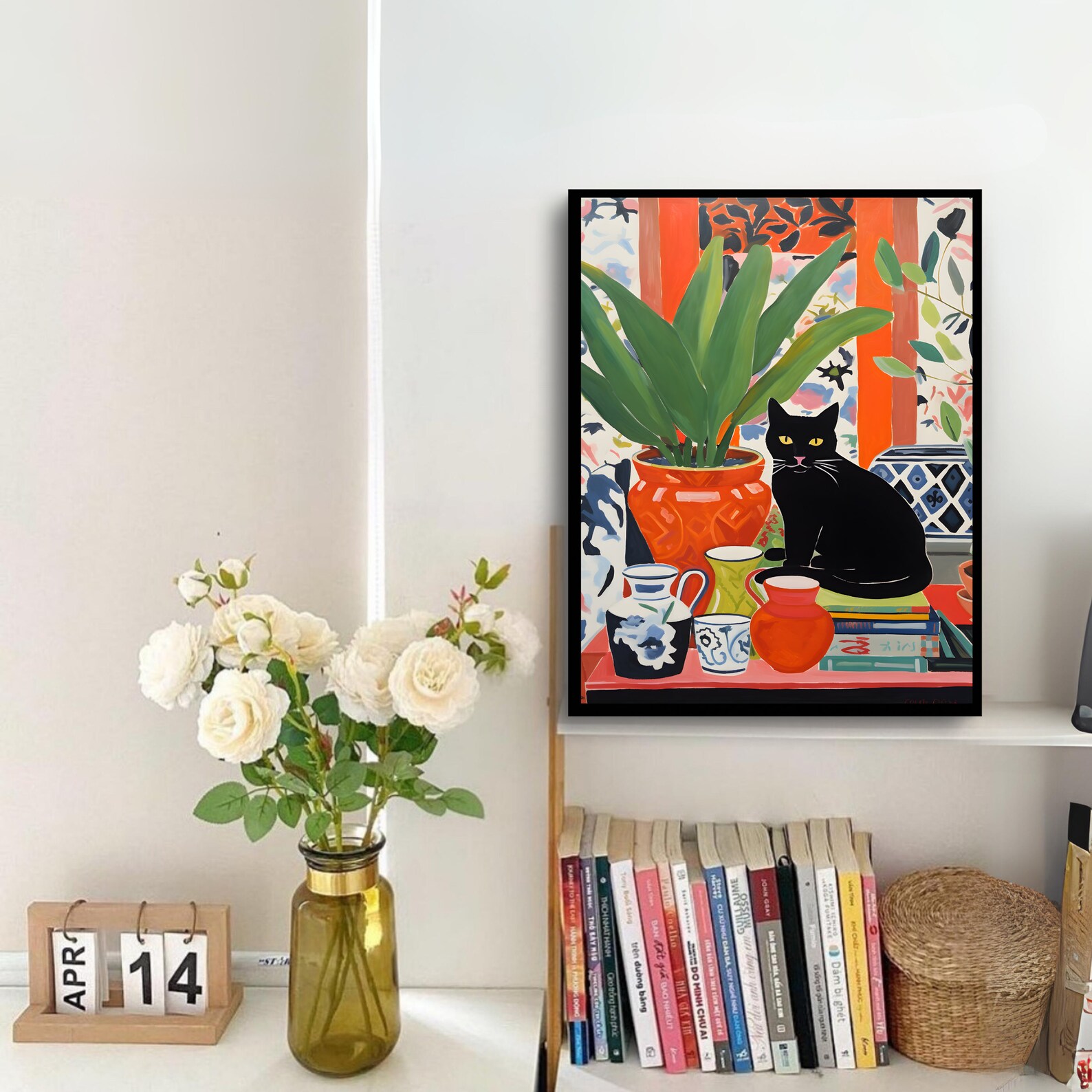 Henri Matisse Cat Print,digital Download, Black Cat Art, Animal Lover ...