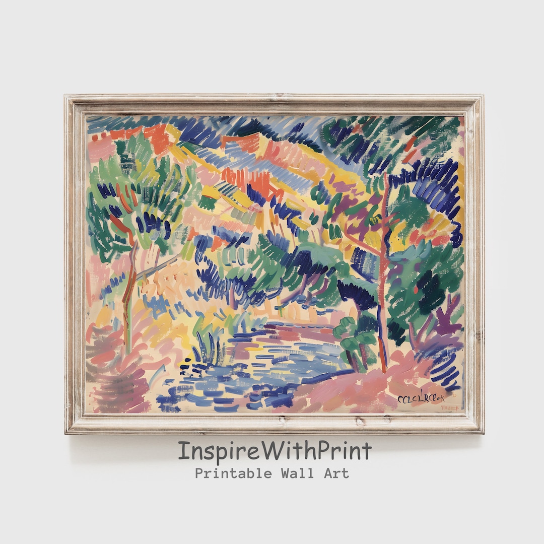 Matisse Landscape Painting, Digital Download Colorful Landscape, Henri ...