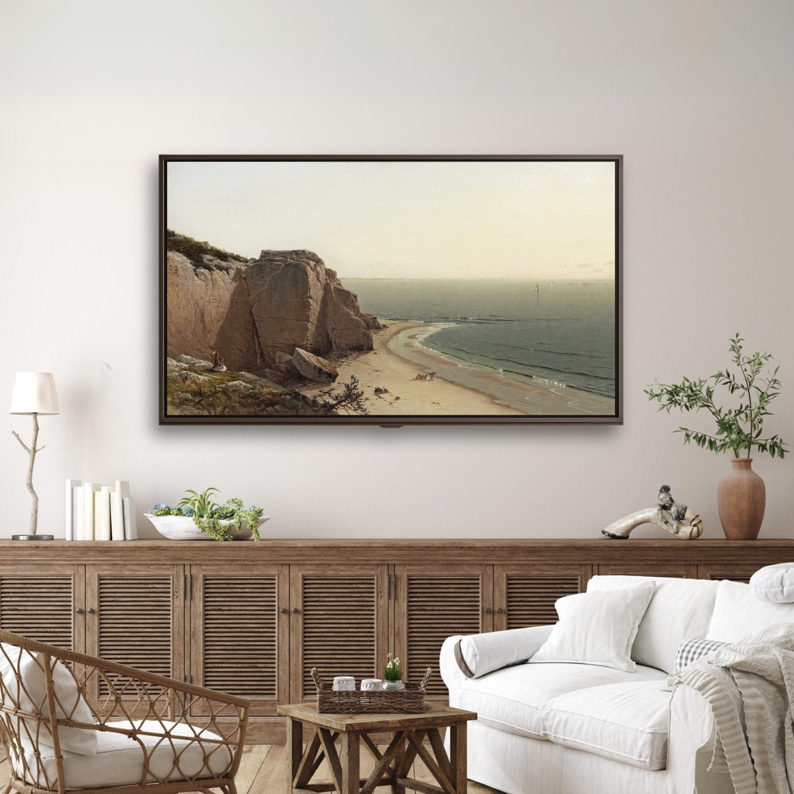 Rustic Landscape TV Art Bundle Set of 12 , Vintage Landscape Art for ...