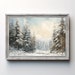 Winter Snow Pine Tree Forest Print, Digital Download, Vintage Pine Tree ...