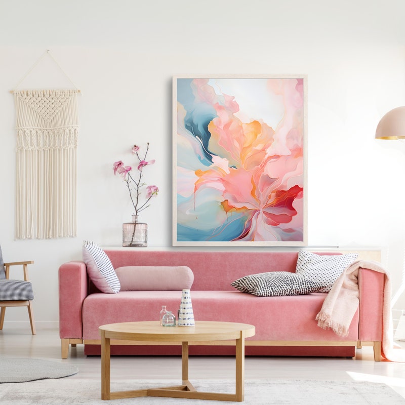 Pastel Abstract Art - Etsy