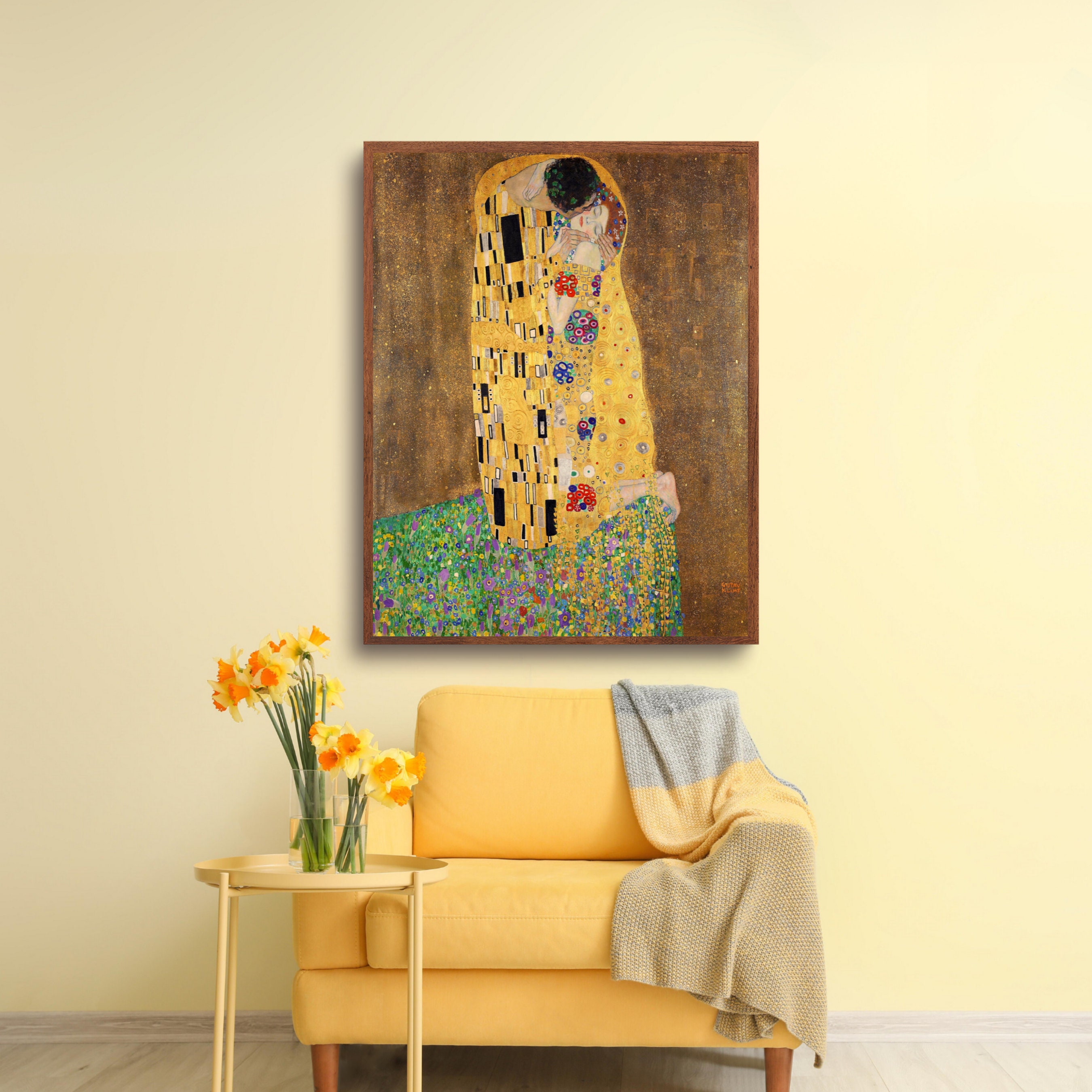 The Kiss by Gustav Klimt, Digital Download Klimt Lover Paintings ...
