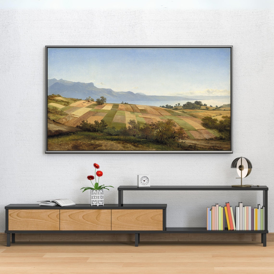 Rustic Landscape TV Art Bundle Set of 12 , Vintage Landscape Art for ...