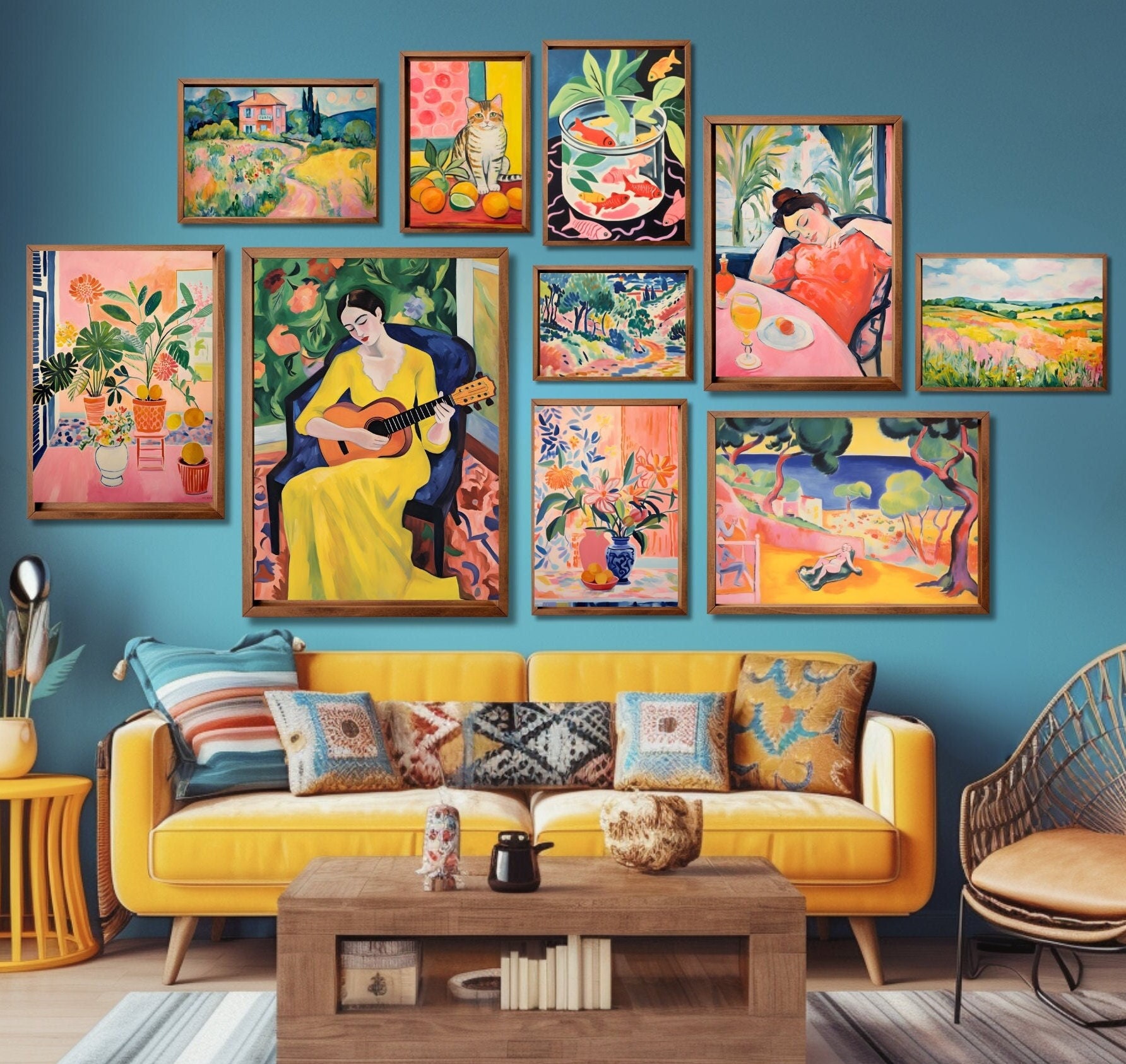 Henri Matisse Artful Print, Bundle Gallery Set of 10 Digital Download ...