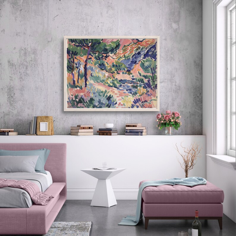 Matisse Landscape Painting, Digital Download Colorful Landscape, Henri ...