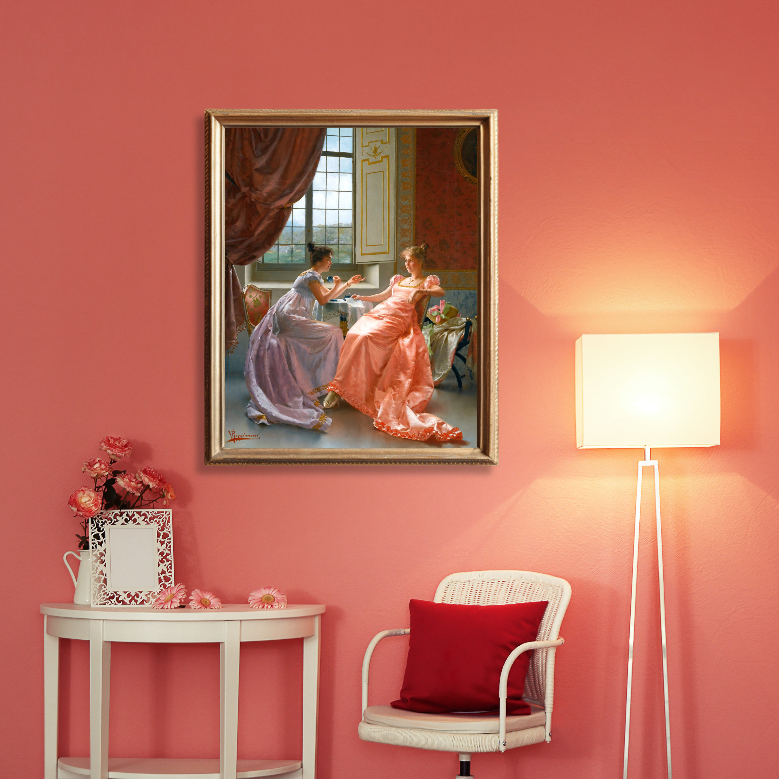 Vintage Women Gossiping Painting, Digital Download Gossip Girls Wall ...