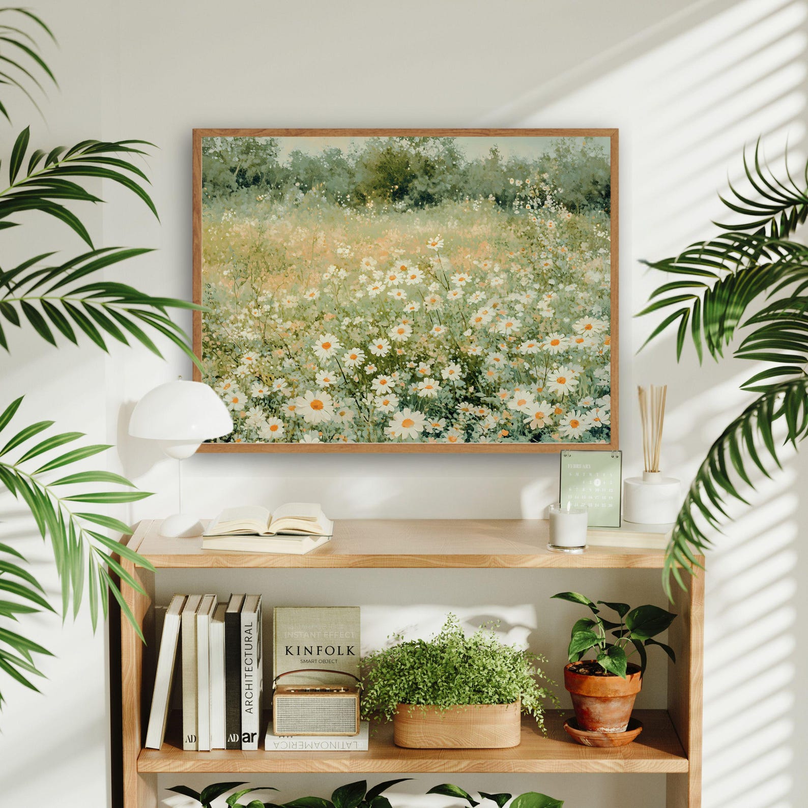 Daisy Flower Meadow Field Print, Spring Printable Daisy Wall Art ...