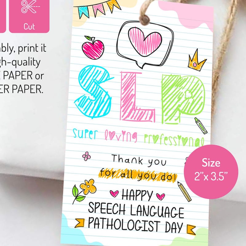 Slp Speech Therapy Sticker - Etsy