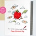 Printable Teacher to Student Valentine's Day Card, Cute Heart Apple ...