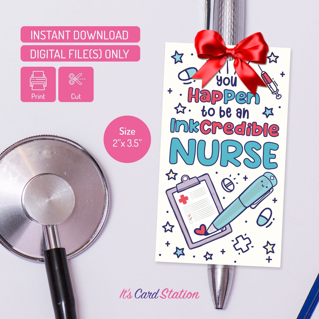 Inkcredible Nurse Appreciation Tag for Nurses Week - Nurse Appreciation ...