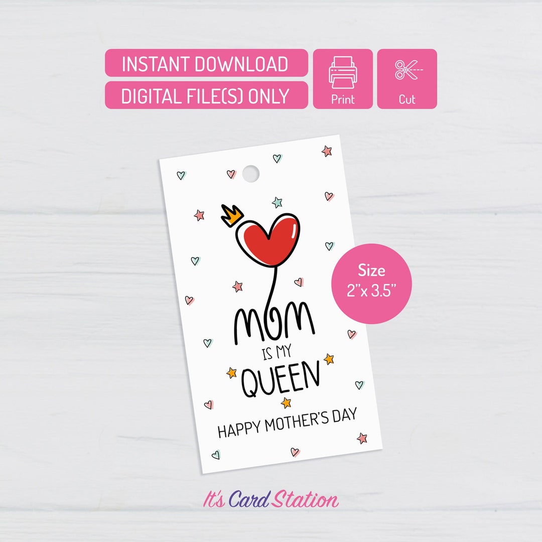 Cute Mother Day Printable Gift Tag - Happy Mother's Day Gift Tag ...