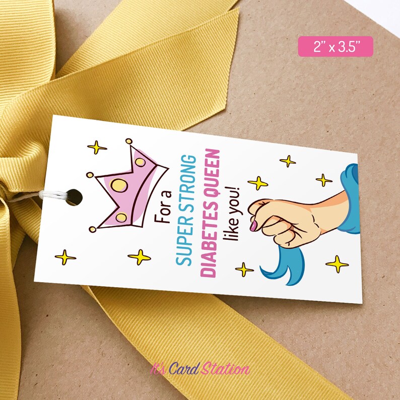 Printable Diabetes Awareness Gift Tags: Sugar-free Stickers (PDF-PNG ...