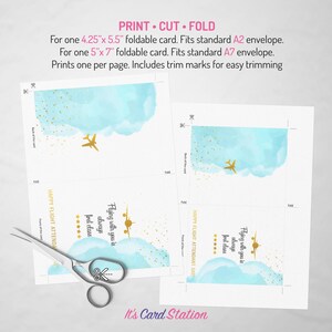 Flight Attendant Appreciation Card: Watercolor Design (digital Download ...