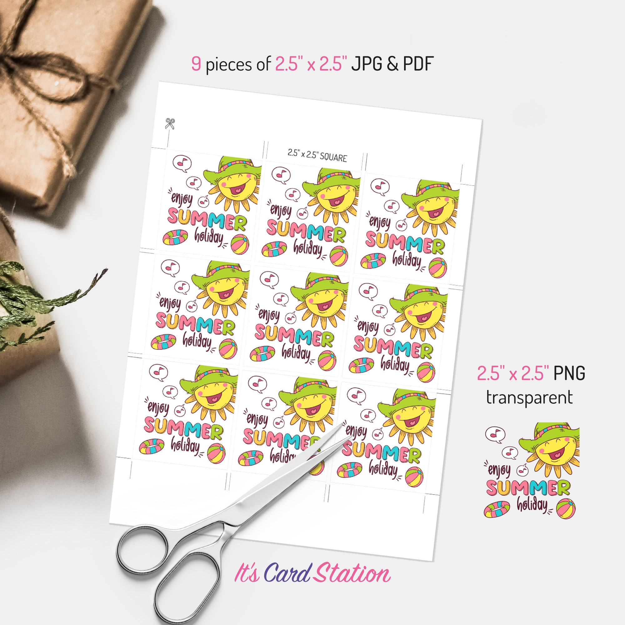 Last Day of School Summer Tag - Printable Summer Holiday Stickers for ...