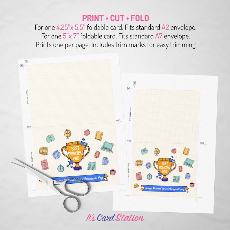 Best Principal Ever Appreciation Card, Printable Principals Day Card ...