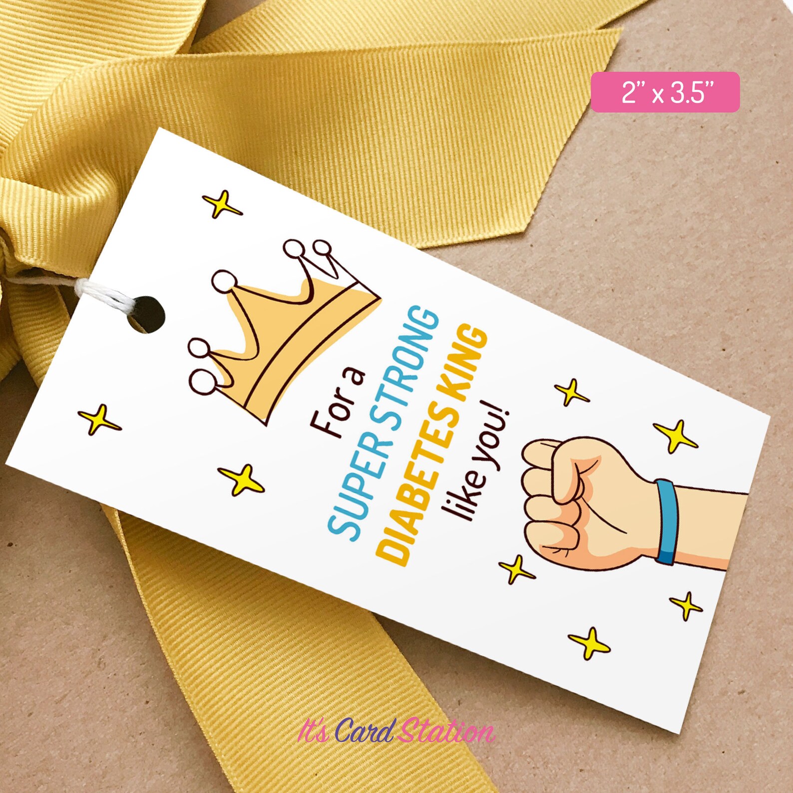 Printable Diabetes Awareness Gift Tags: Sugar-free Stickers (PDF-PNG ...