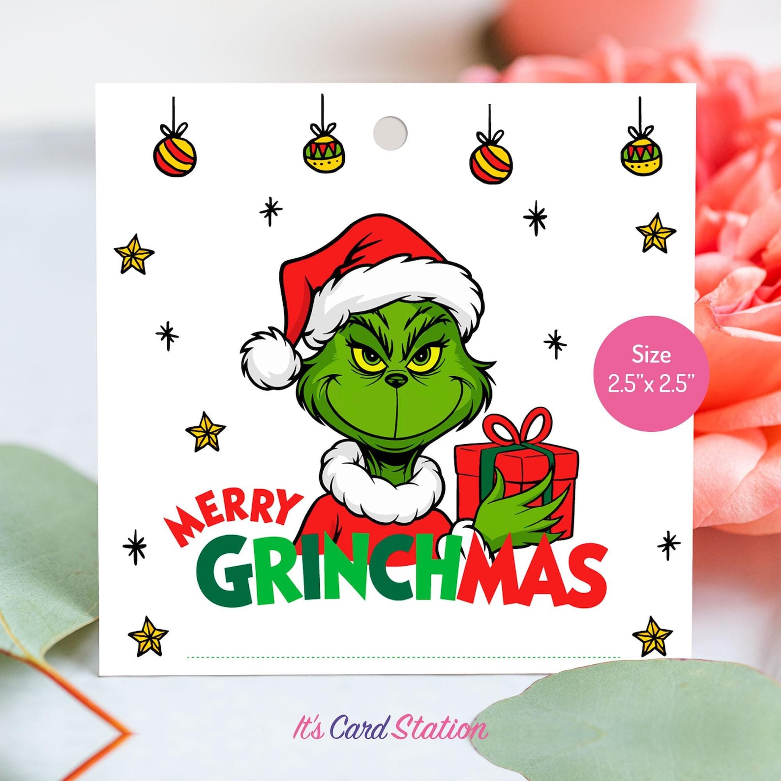 Merry Grinchmas Tags | Grinch Christmas Gift Tags | Printable Grinch ...