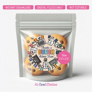 Administrative Professionals Day Gift Tags, Printable Admin Assistant ...