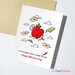 Printable Teacher to Student Valentine's Day Card, Cute Heart Apple ...
