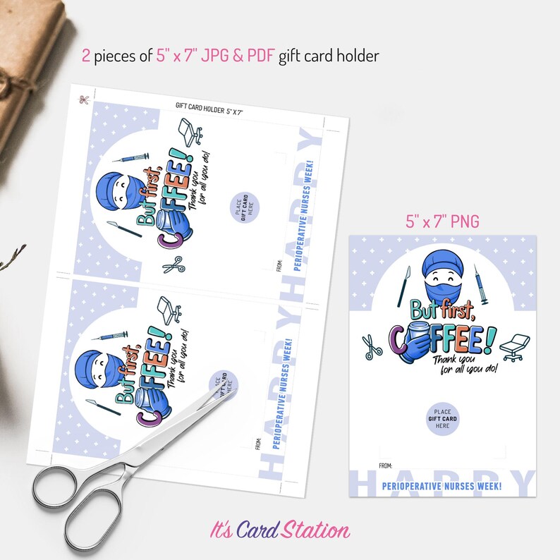 Perioperative Nurses Week Coffee Gift Card Holder (digital Download) - Etsy