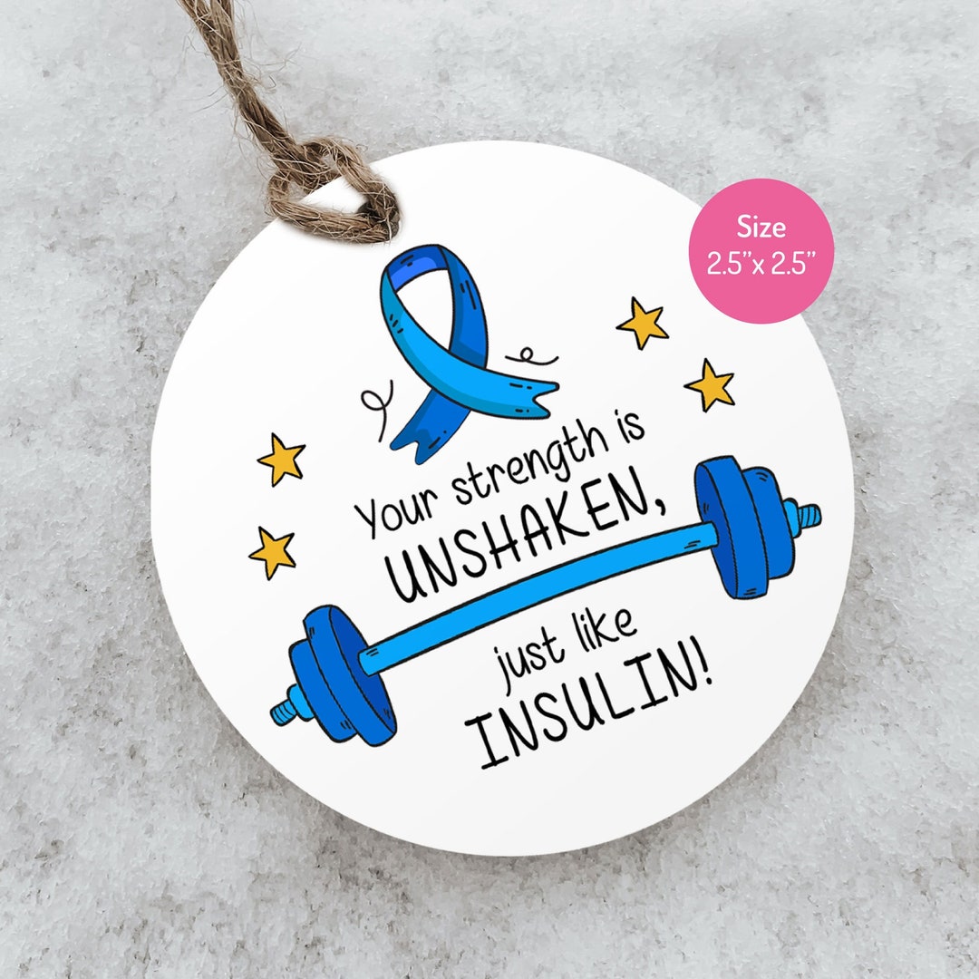 Printable Diabetes Awareness Gift Tags: Support Stickers (digital ...