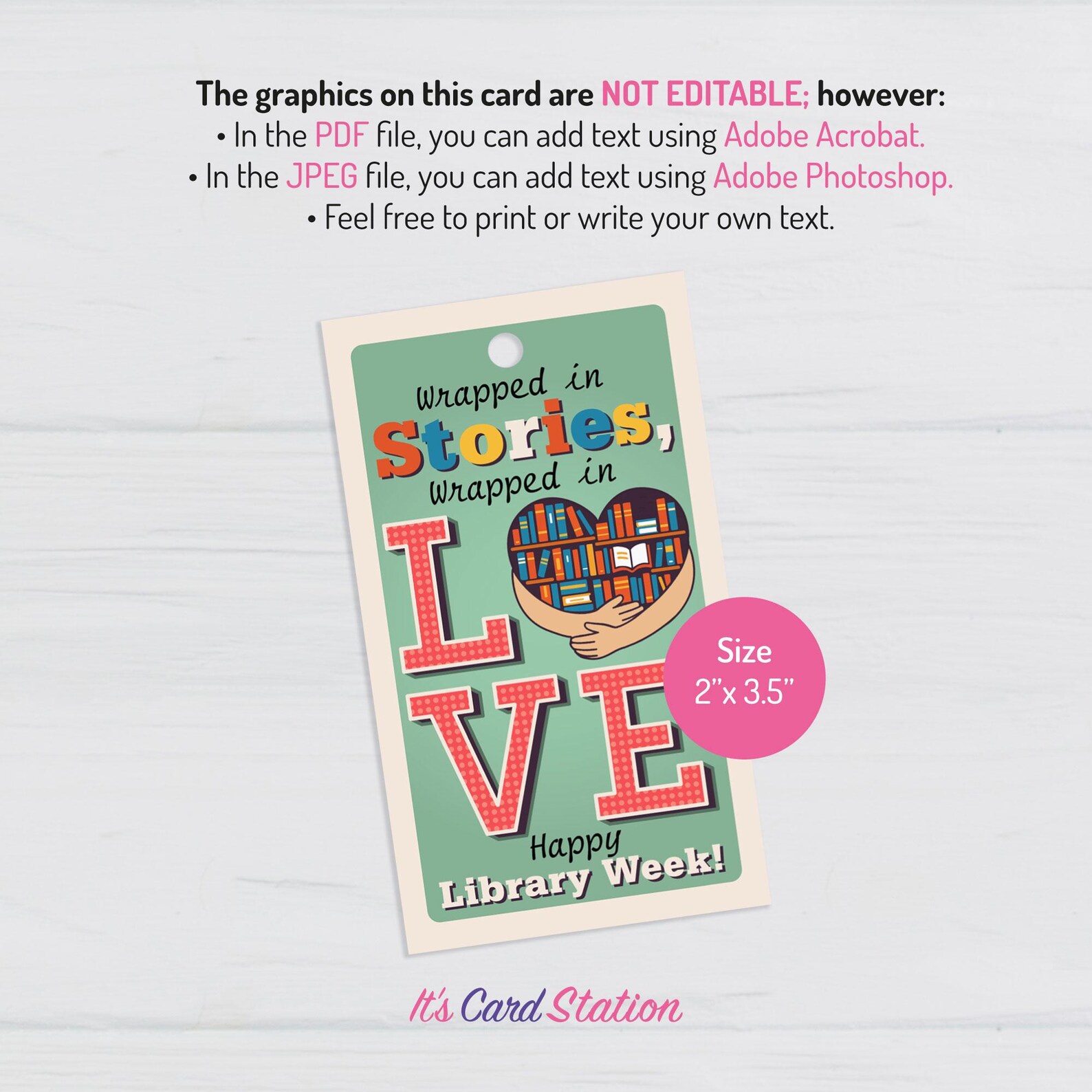 Librarian Appreciation Gift Tags: Vintage Book Design (digital Download ...