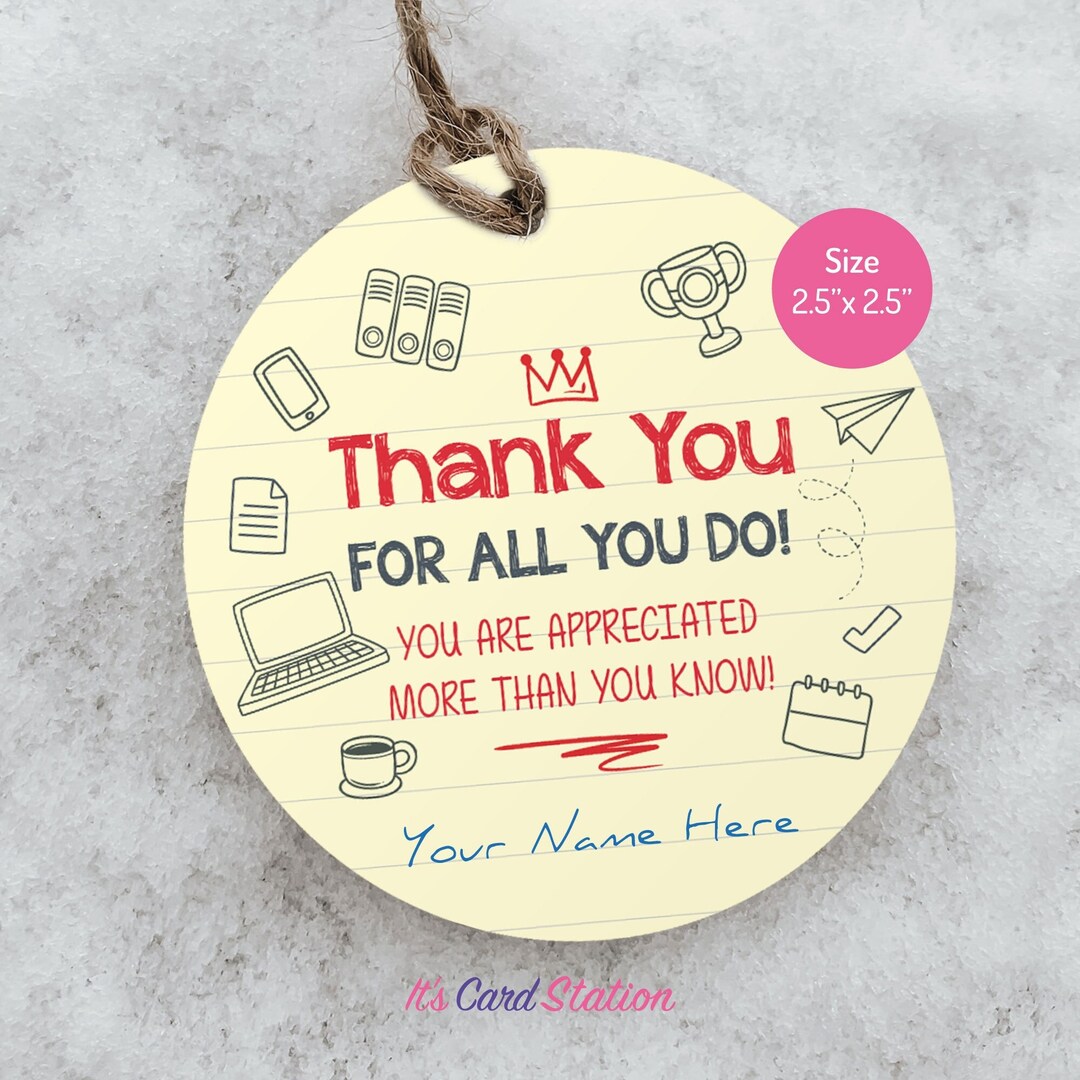 Administrative Professionals Day Gift Tags - Printable Employee ...