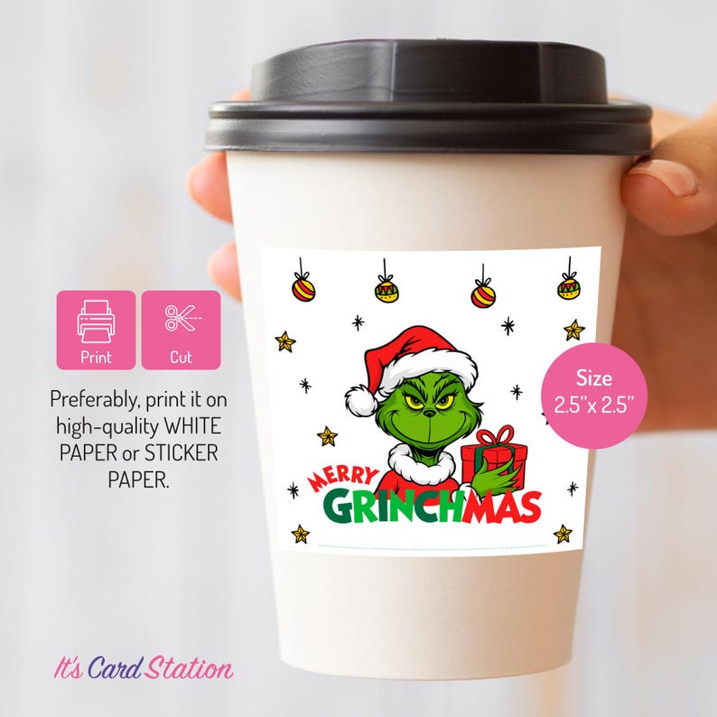 Merry Grinchmas Tags Grinch Christmas Gift Tags Printable Grinch ...