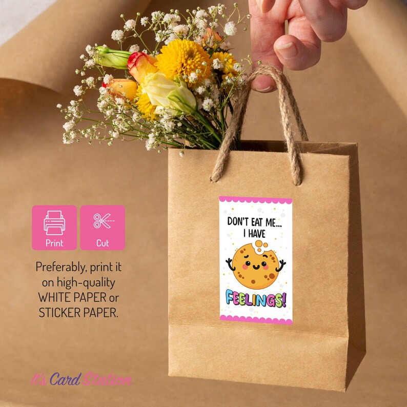 Funny Cookie Gift Tags – Pun Designs, Teacher & Birthday Treats ...