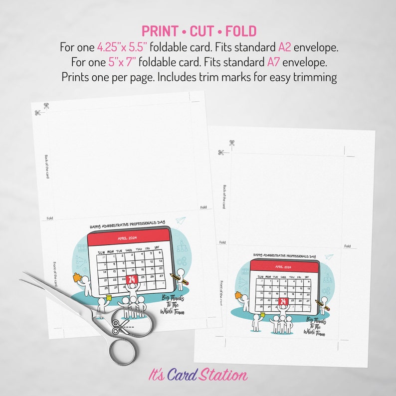 Cute Administrative Professionals Day Card - Coworker Thank You Card ...