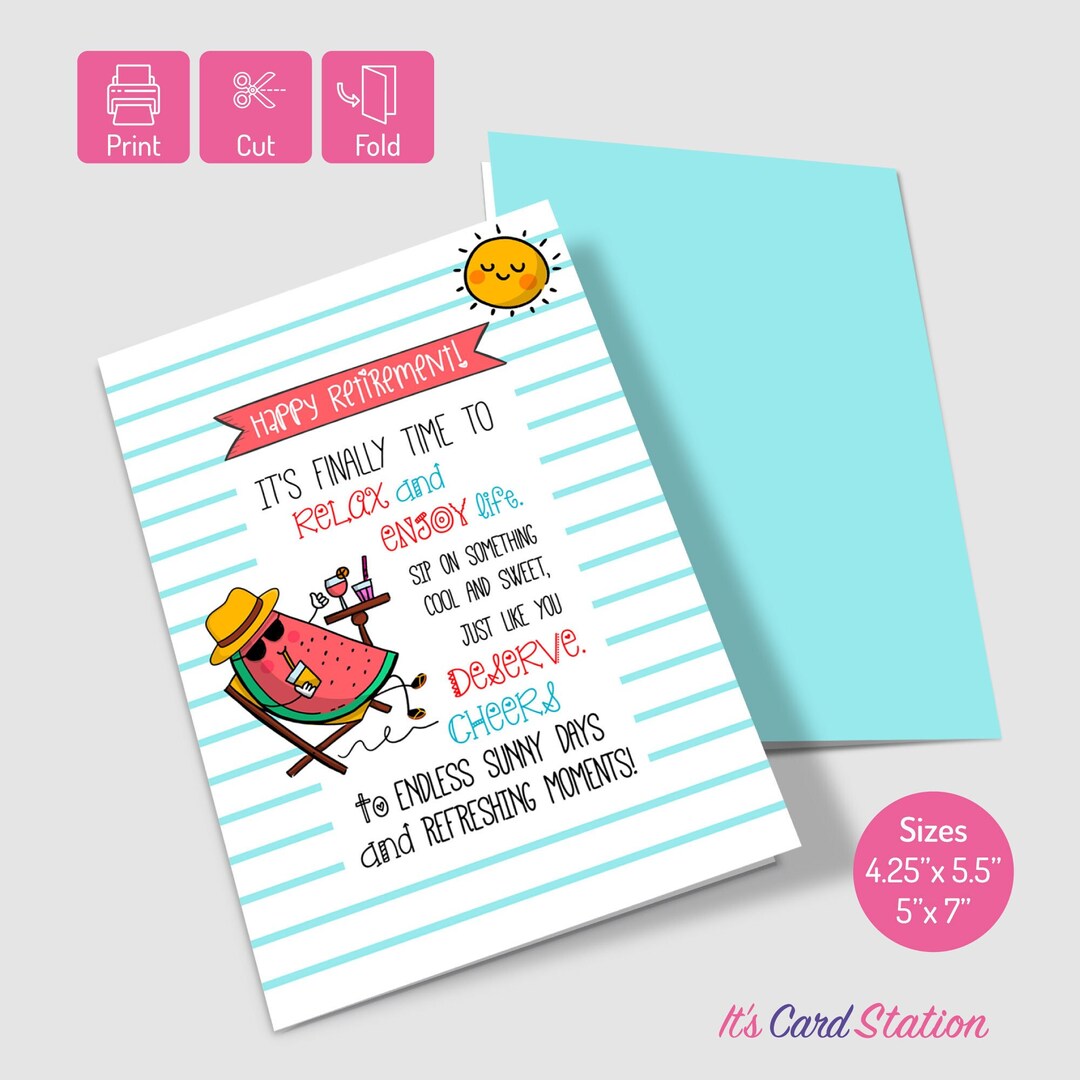 Printable Happy Retirement Card | Funny Retirement Card for Men ...