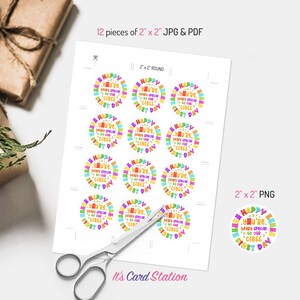 Printable Preschool Gummy Bear Tag, First Day of School Tag ...