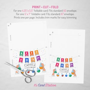 Periodic Table Birthday Card: Science Chemistry Theme (digital Download ...