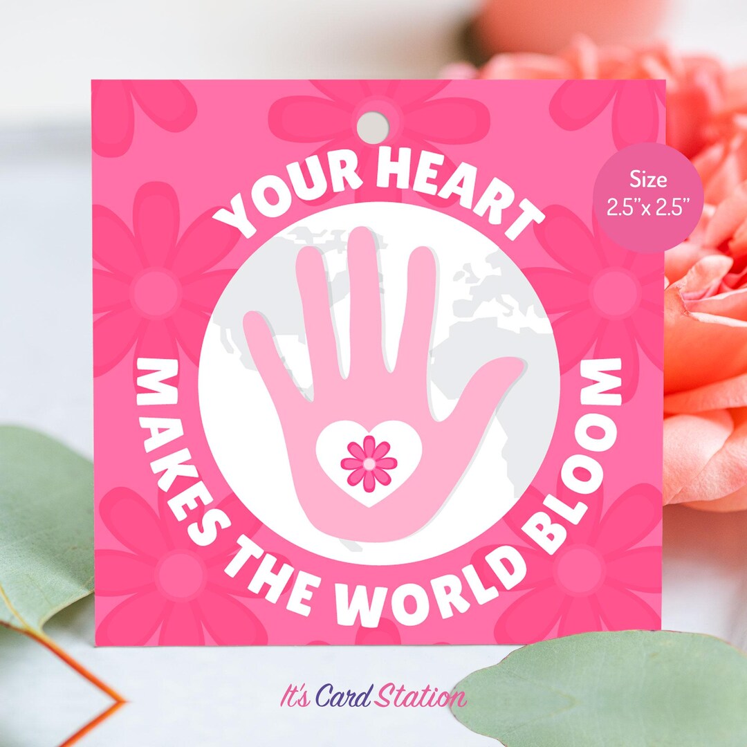 Thank You Gift Tag, Printable Volunteer Week Gift Tag, Teacher Staff ...