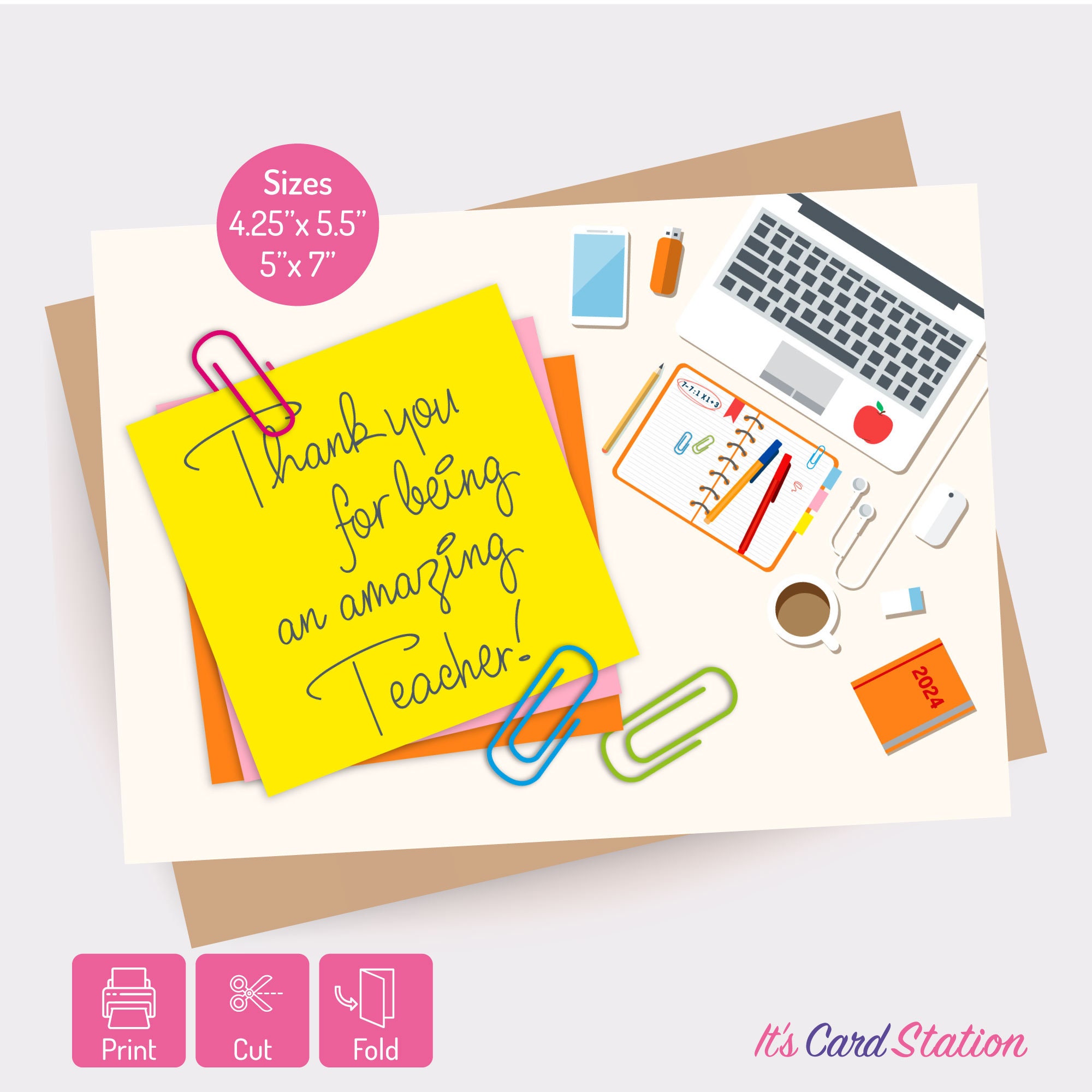 Teacher Appreciation Week Card - Happy Teachers Day Card - Printable ...