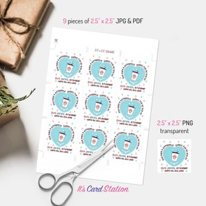 Vet Tech Week Coffee Gift Tag, Vet Tech Mug Tag, Vet Staff Thank You ...