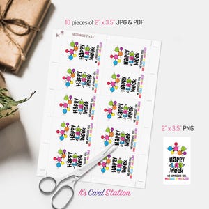 Printable Lab Week Gift Tags, Lab Tech Appreciation Tags, Funny Lab ...