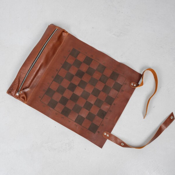 Leather Chess Set - Etsy