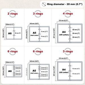 Handmade Binder, Leather Binder 4 Ring, Leather Binder Cover, Binder ...