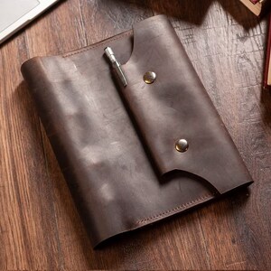 Handmade Binder, Leather Binder 4 Ring, Leather Binder Cover, Binder ...