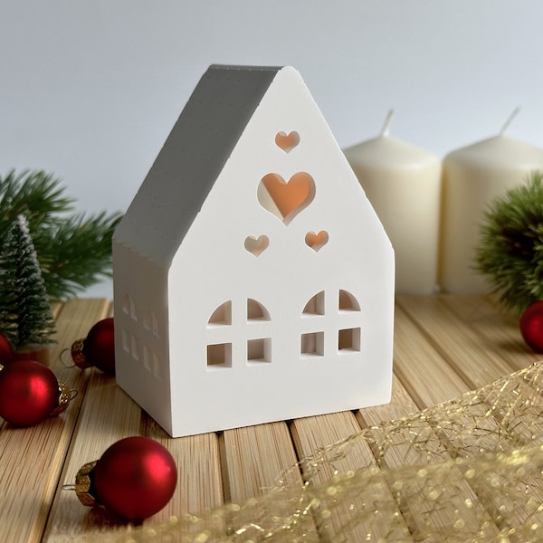 Ceramic Tea Light Houses - Etsy