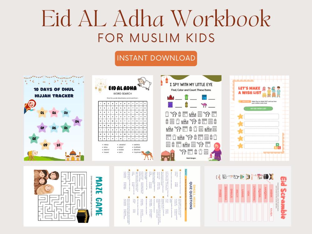 Eid Ul Adha Activity, Eid Activity Printable, Hajj Kids Activity, Eid ...