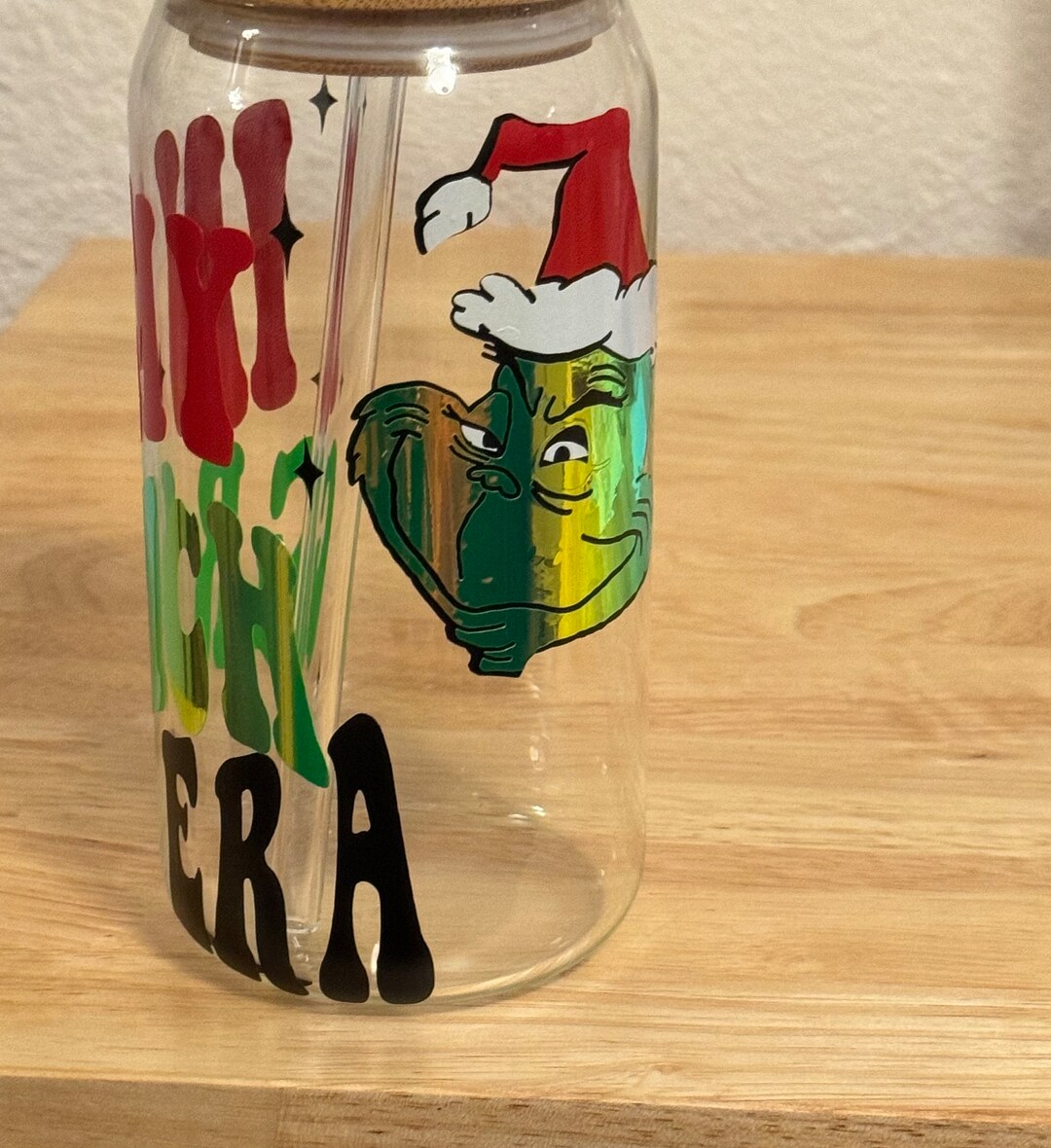 Grinch Glass Libby Cup - Etsy