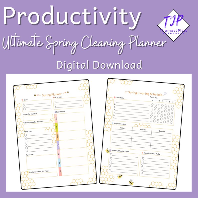Spring Cleaning Checklist | Printable Checklist | Annual Cleaning List ...