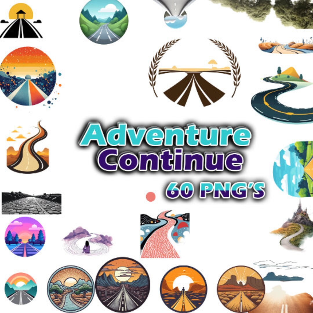 Adventure Stickers Png, Adventure Sticker Bundle, Adventure Outdoor ...
