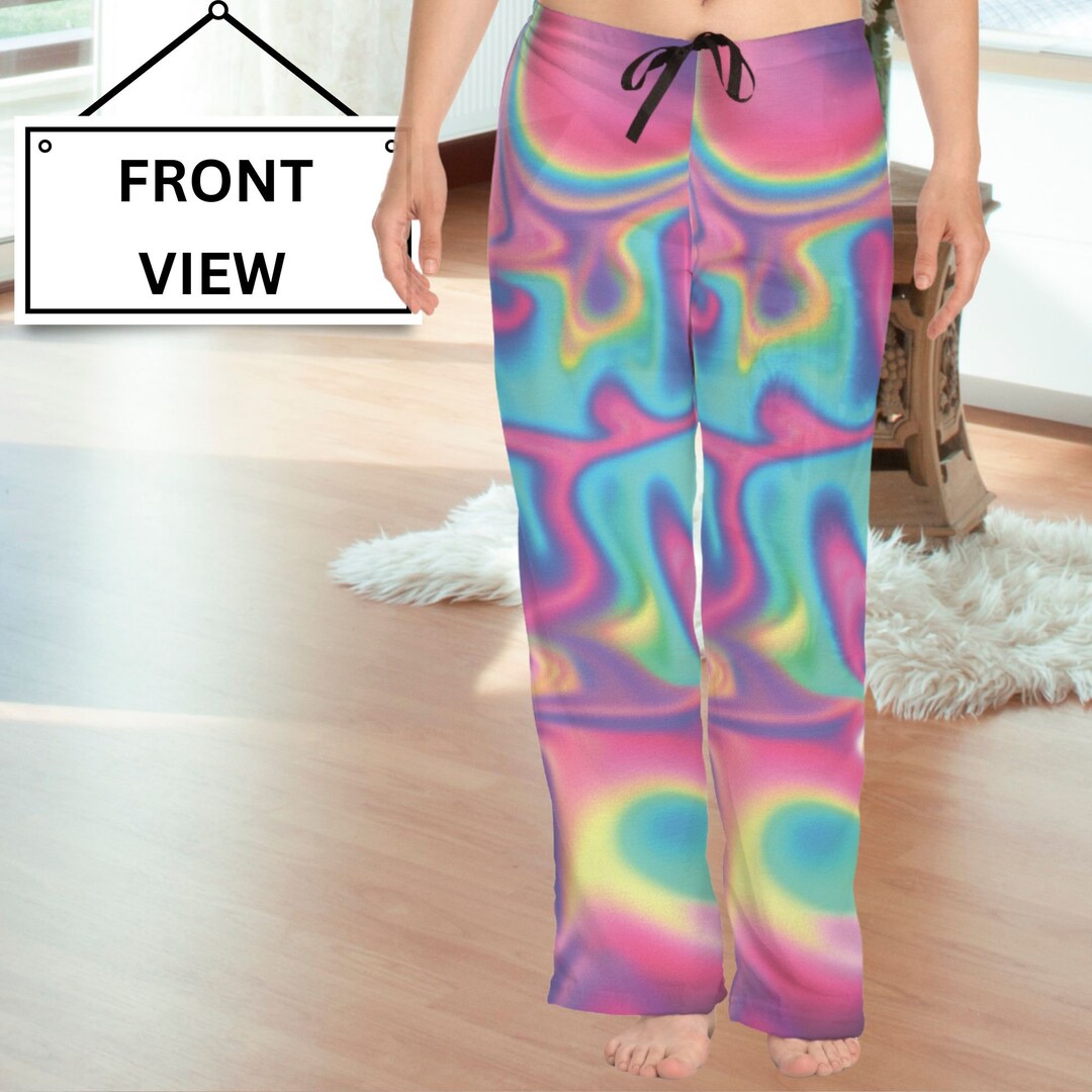 Womens Pajama Pants Psychedelic,novelty Pajama Pants,womens Novelty ...